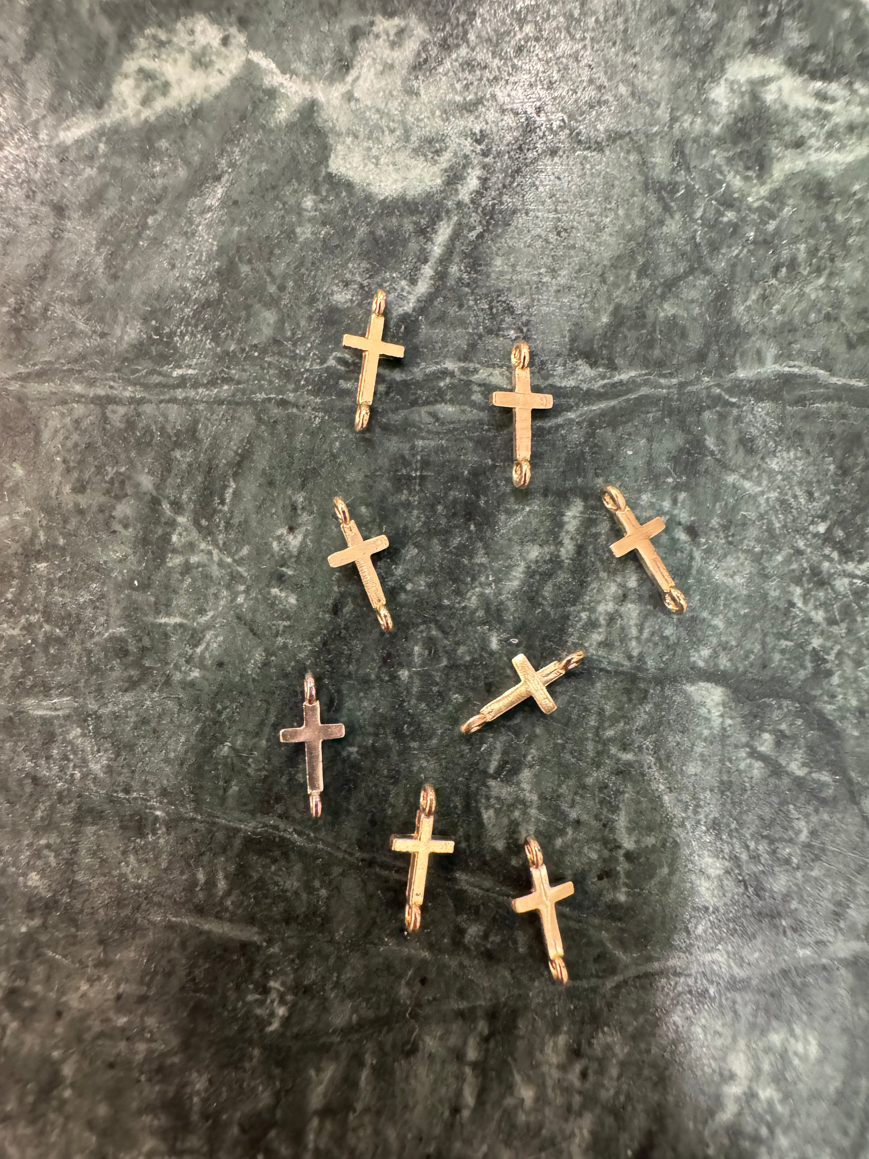 14k gold cross link – Stay Golden